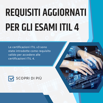 Corsi di formazione e certificazioni: ITIL, PRINCE2, AgilePM, COBIT ...